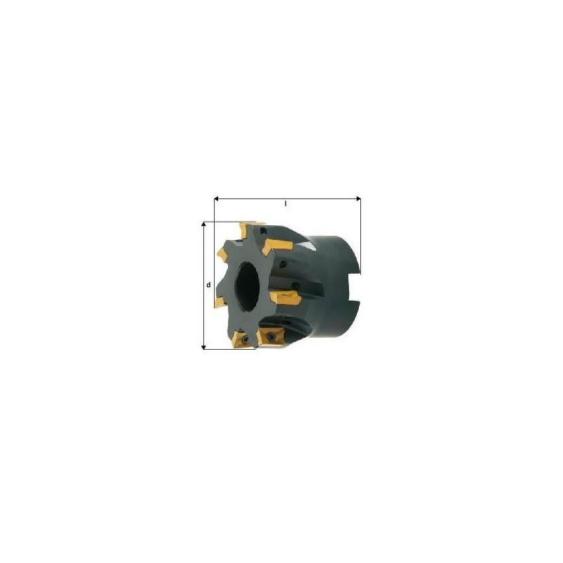 Cap de frezare 90 grade, Ø63mm 8 taisuri, racire interioara APKT10 - SC ...